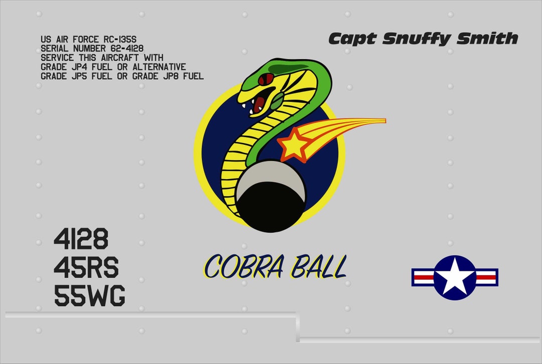 RC-135 Cobra Ball Aircraft Nose Art Panel - Etsy