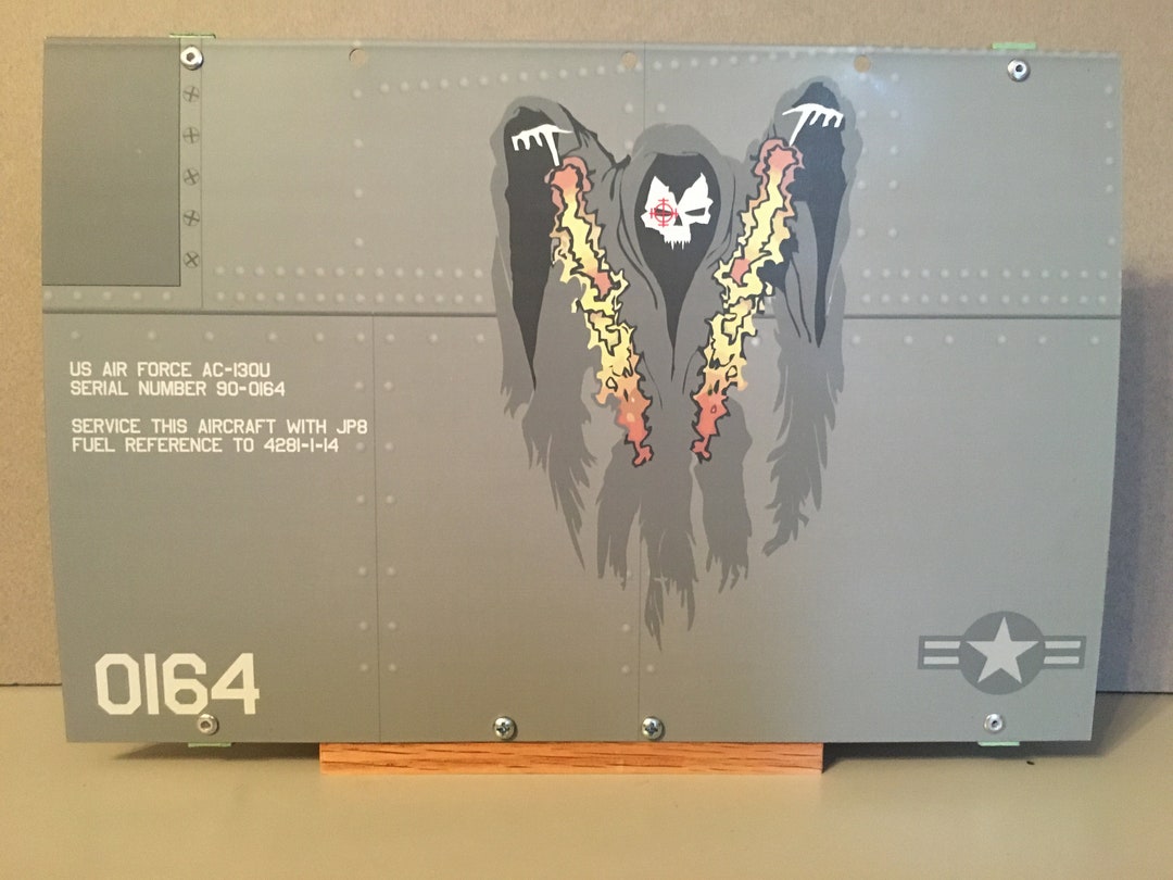 AC-130 U Spooky Gunship Aircraft Nose Art Panel - Etsy