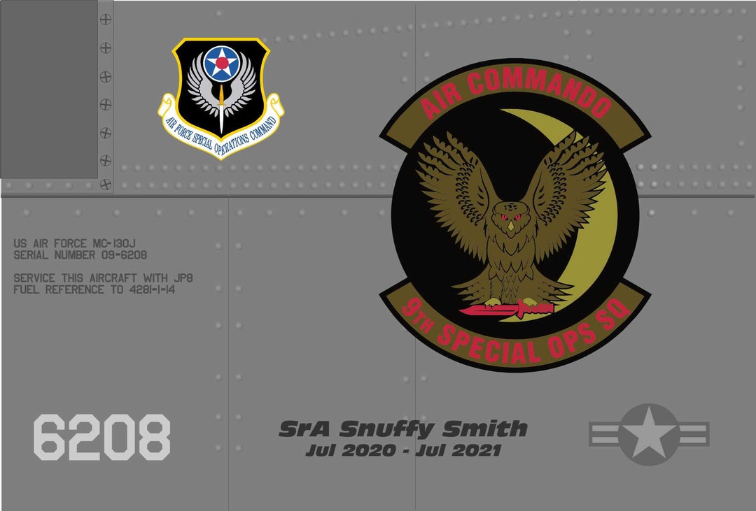 MC-130J Aircraft Nose Art Panel 9SOS 10x16 - Etsy