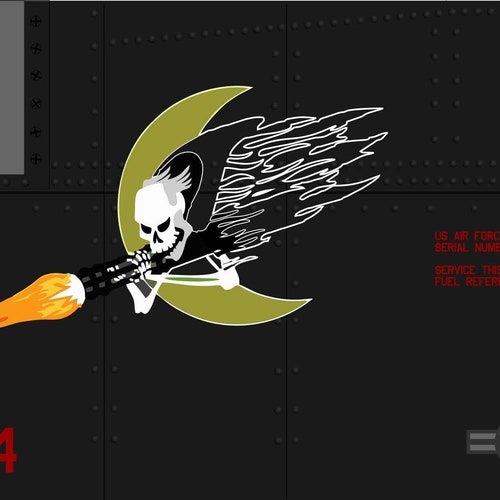 AC-130 H Spectre Gunship Aircraft Nose Art Panel - Etsy