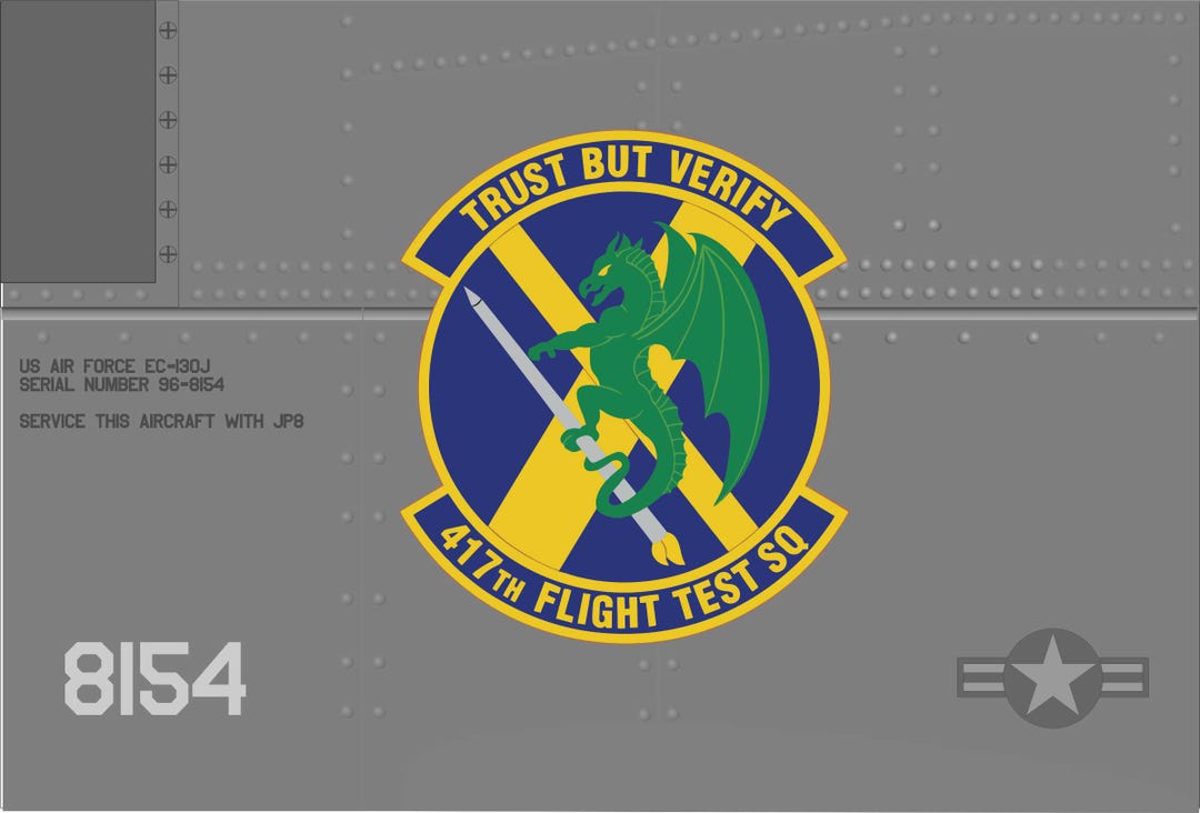 EC-130J 417FLTS Aircraft Nose Art Panel - Etsy