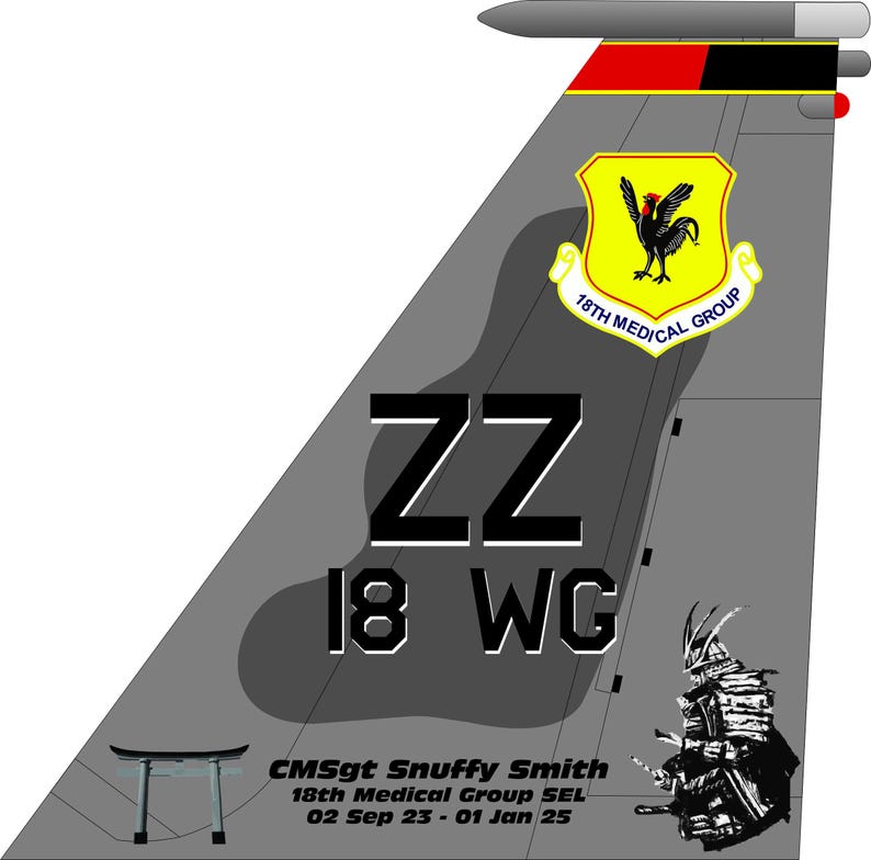 F-15 18WG Kadena AB Aircraft Tail Flash Panel - Etsy