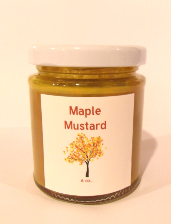 Maple Mustard 6 Oz. Made With Pure Maple Syrup | Etsy