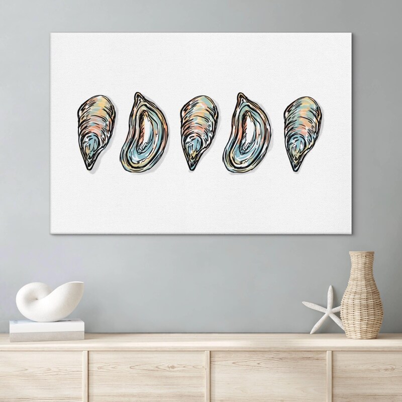 Shell Art on Canvas - Etsy