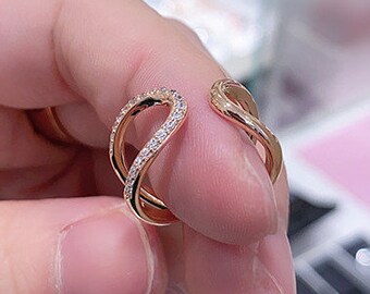 Open Infinity Ring - Etsy