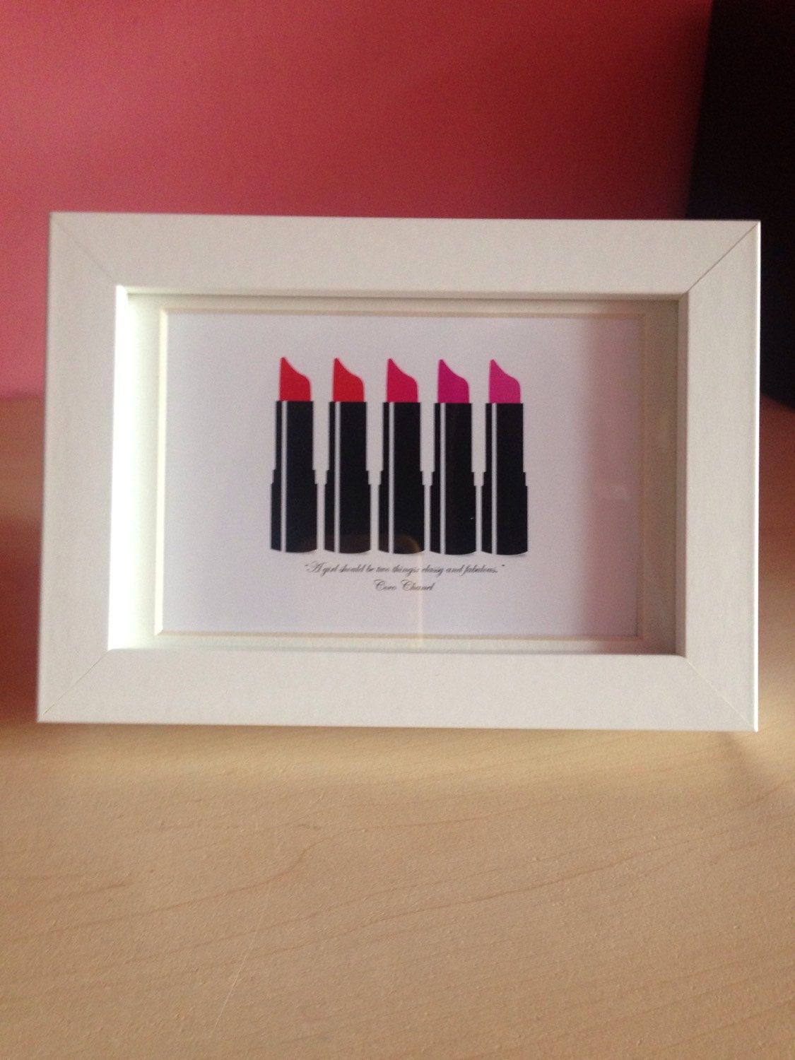 Coco Chanel You Can Include White Wood Frame Fashion - Etsy