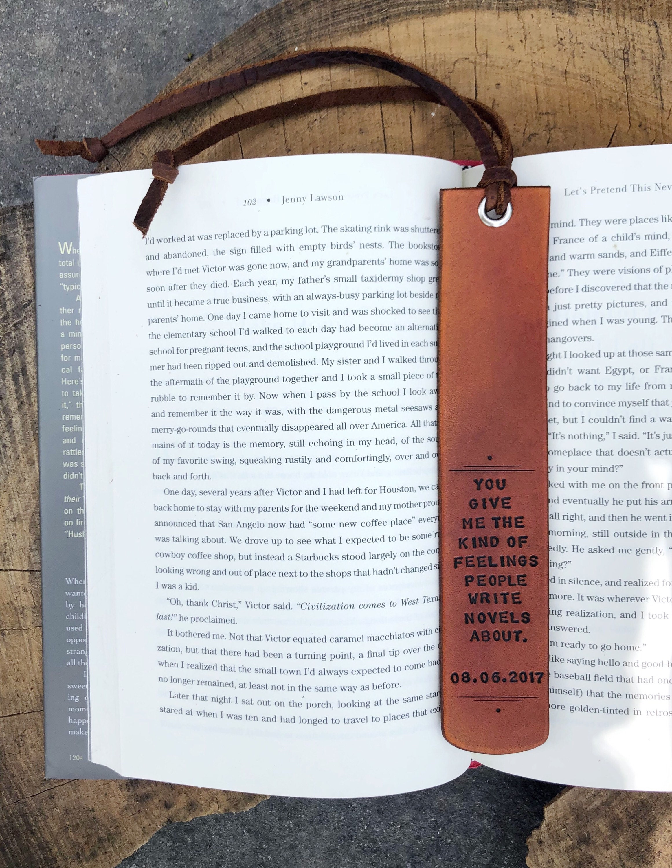Personalized Custom Leather Bookmark Mothers Day Gift - Etsy Canada