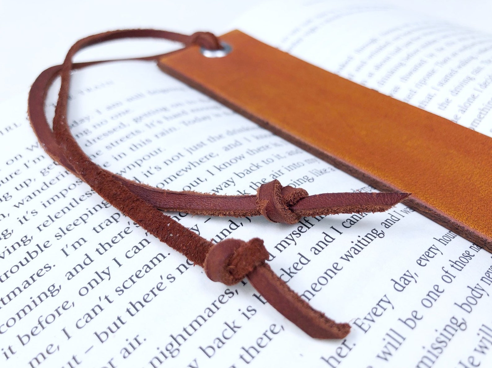 Personalized Custom Leather Bookmark Handtooled Leather | Etsy