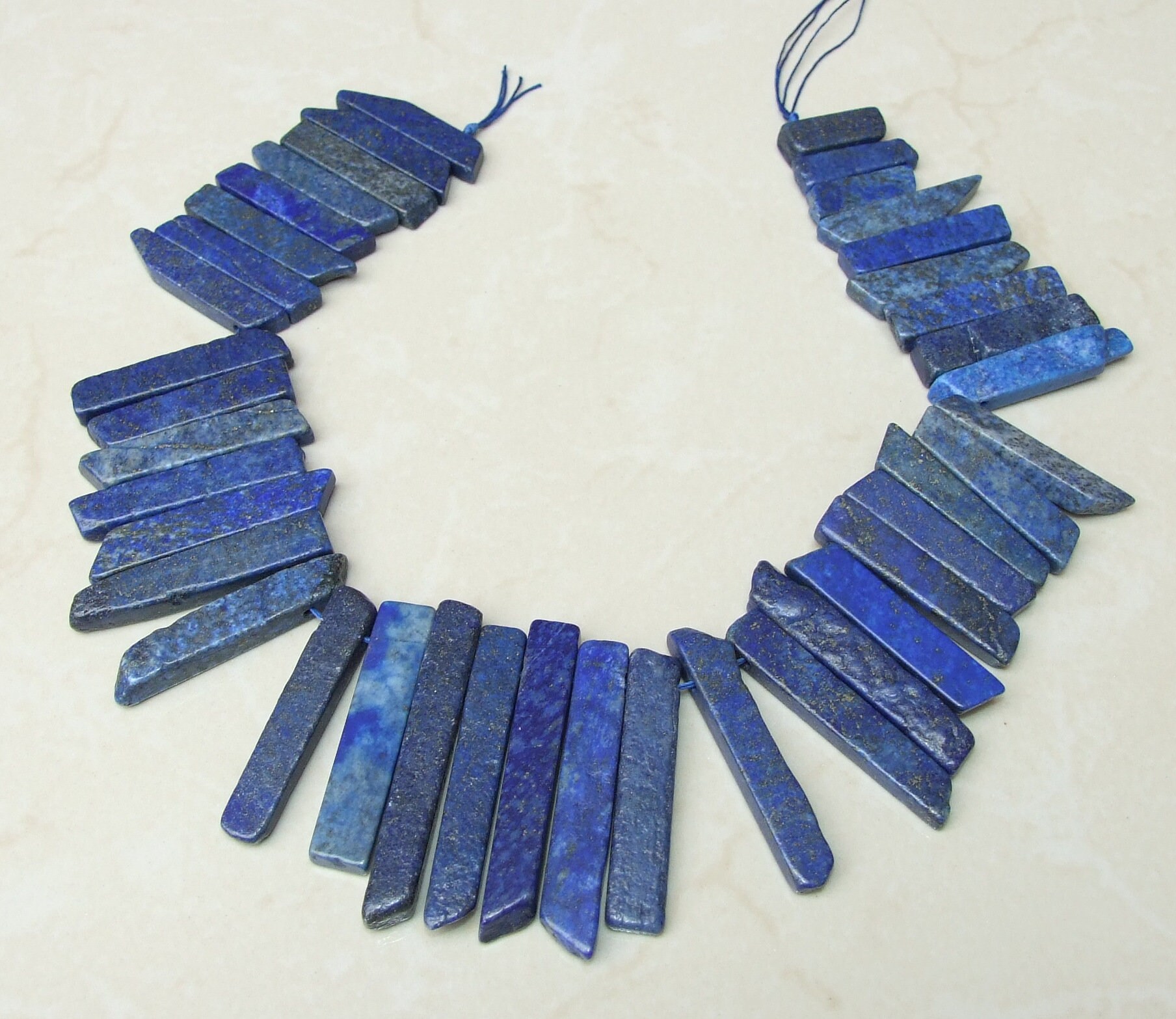 Lapis Beads Polished Pendant Slice Lapis Beads Lapis Lazuli - Etsy