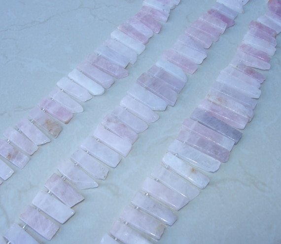 Rose Quartz Slice Polished Slice Quartz Beads Quartz | Etsy