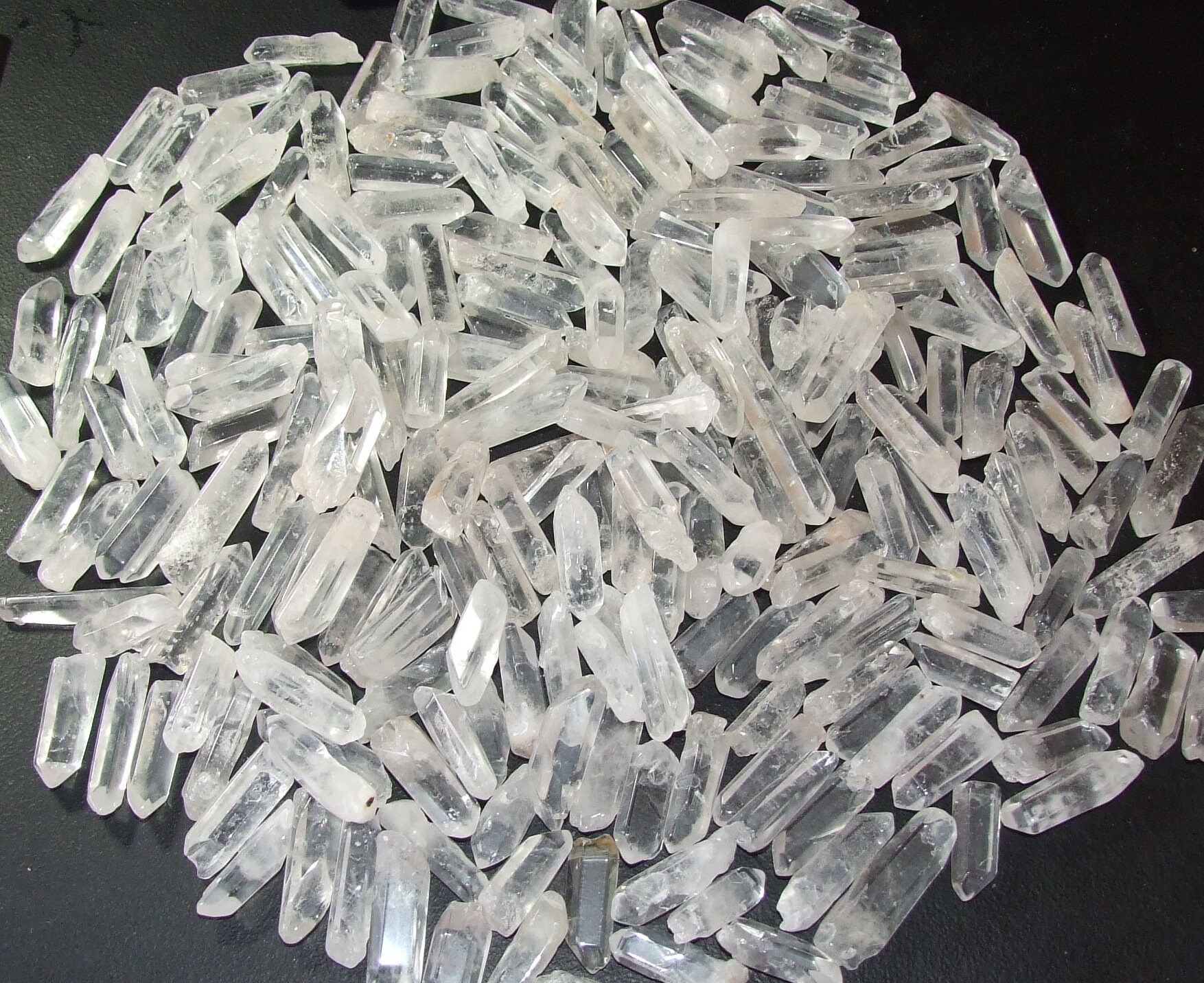 10 Clear Polished Undrilled Bulk Quartz Crystals Points, Loose Quartz ...