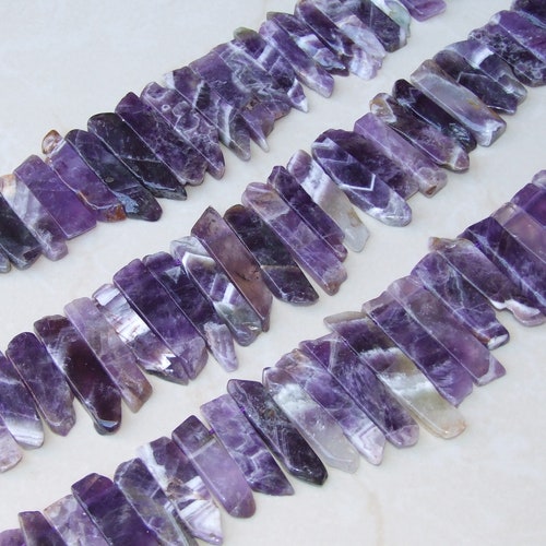 Yellow&green Quartz Points Gradient Quartz Crystal Point Beads | Etsy