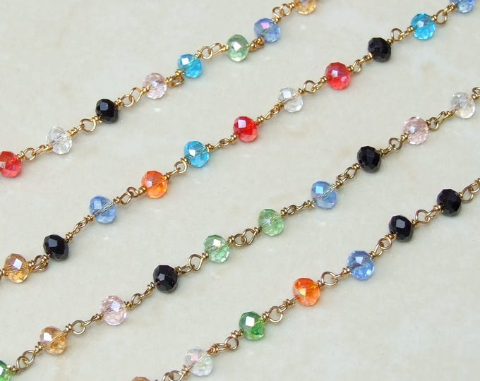 Turquoise Rosary Chain by the Foot, Rosary Chain With Beads, Rosary ...