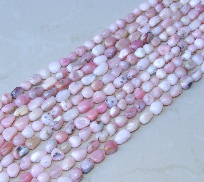 Peruvian Pink Opal Beads Gemstone Beads Pink Opal Nuggets - Etsy