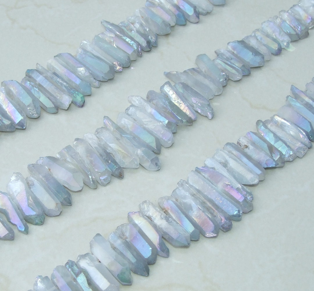 Clear Blue Angel Aura Quartz Points, Quartz Crystal, Crystal Points ...