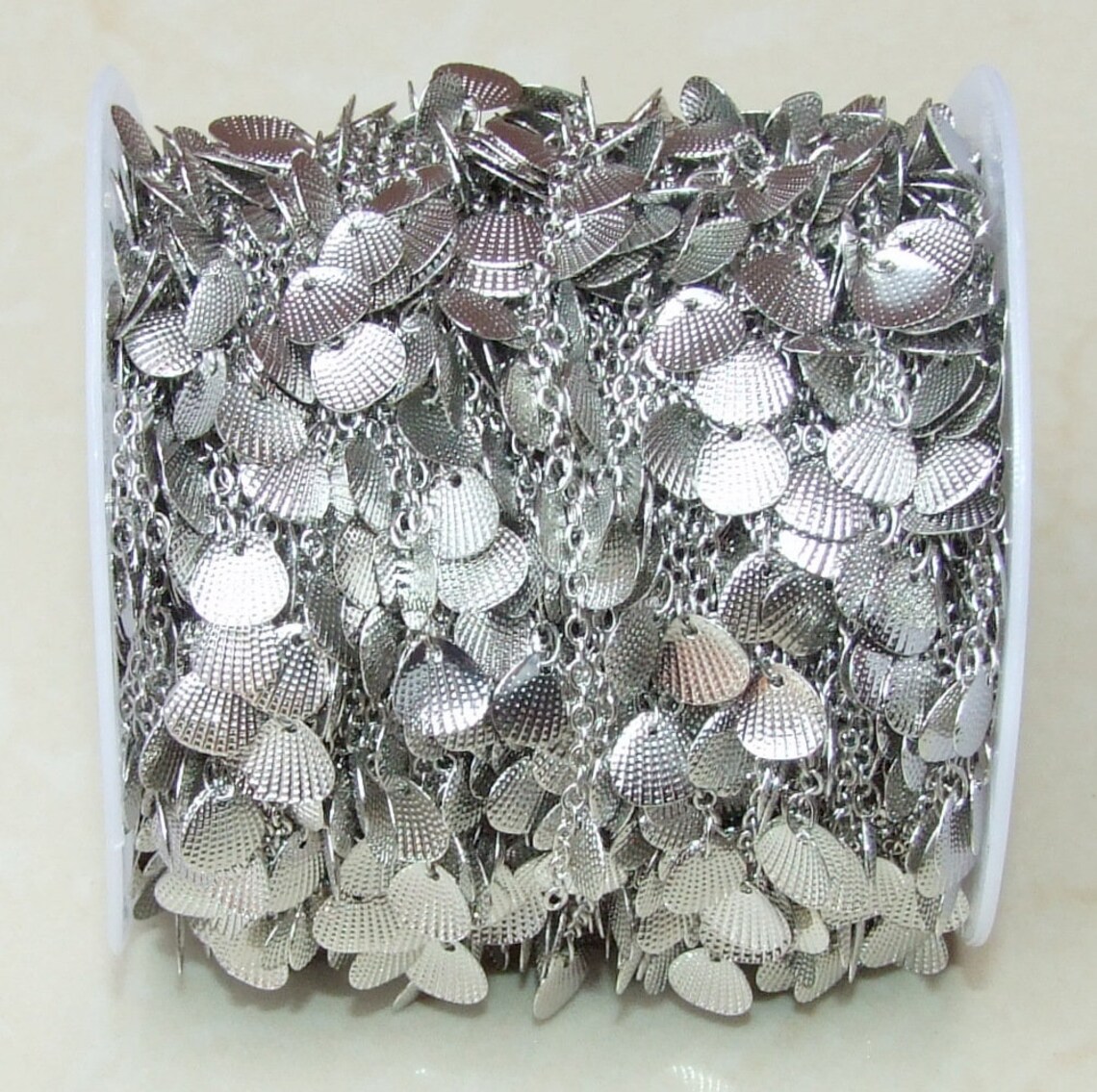 Silver Plated Shell Shaped Chain Necklace Chain Bulk Chain - Etsy Norway