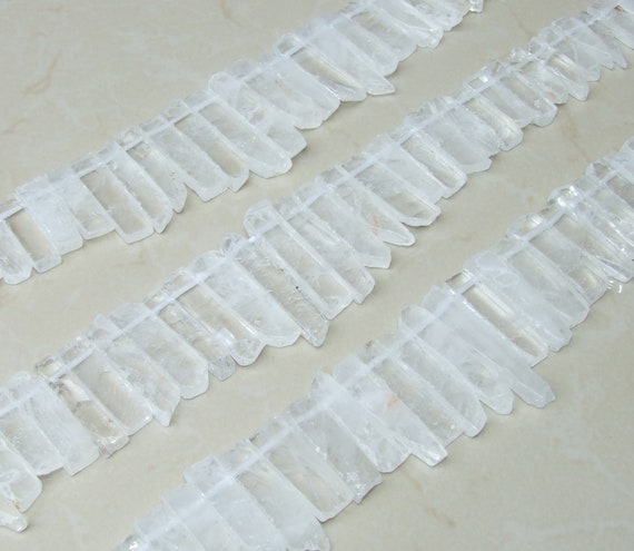 Clear Quartz Slice Polished Slice Quartz Beads Quartz - Etsy