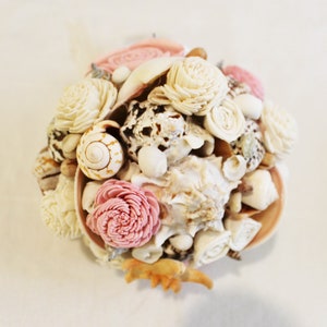 Shell Bouquet, Bridal Bouquet Shell, Bridesmaid Bouquet, Beach Wedding ...