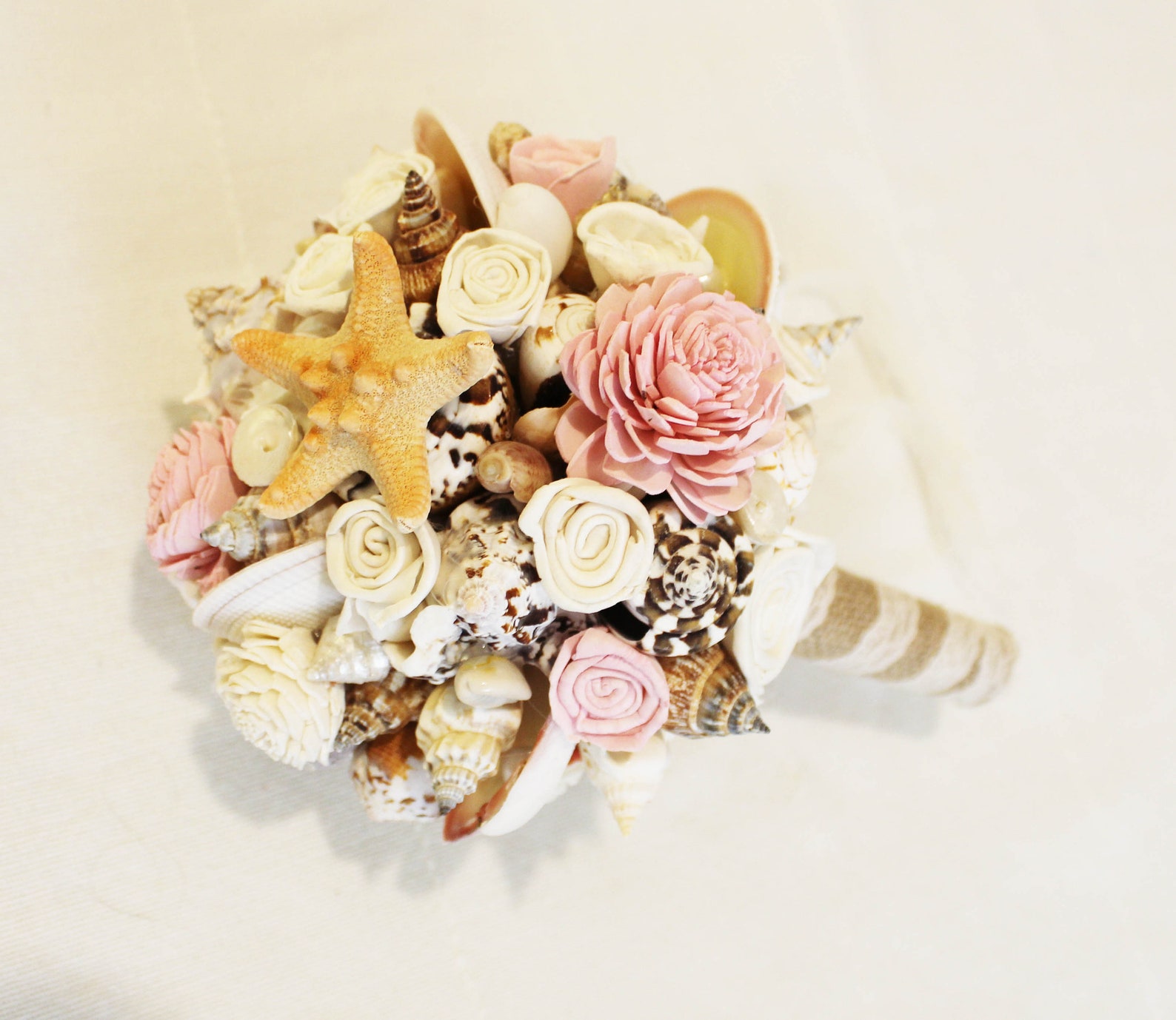 Shell Bouquet Bridal Bouquet Shell Bridesmaid Bouquet Beach | Etsy