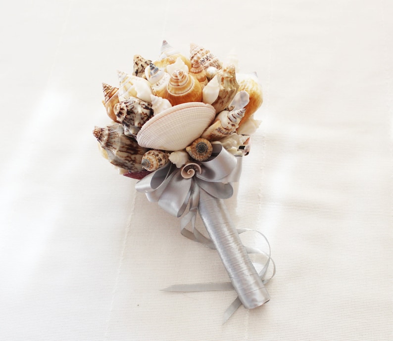 Sea Shell Bouquet, Bridal Bouquet Sea, Bridesmaid Bouquet, Beach ...