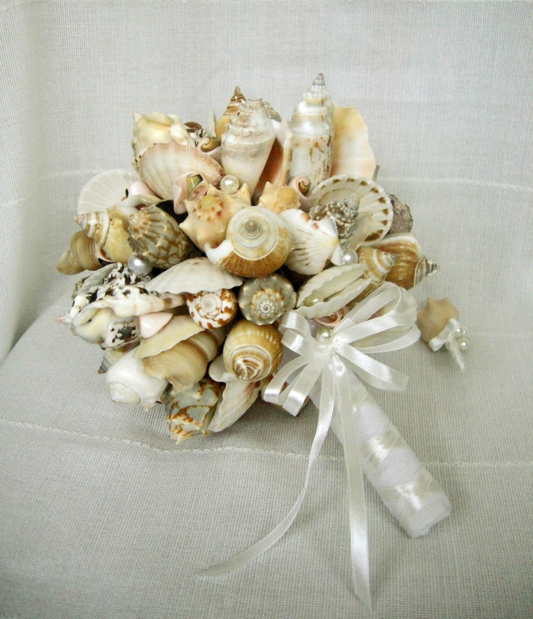 Sea Shell Bouquet, Bridal Bouquet Sea, Bridesmaid Bouquet, Beach ...