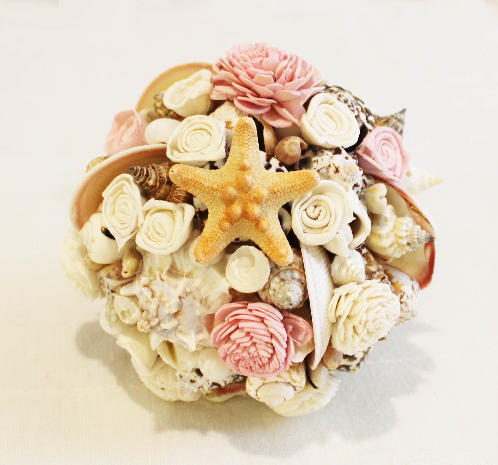 Shell Bouquet Bridal Bouquet Shell Bridesmaid Bouquet Beach | Etsy