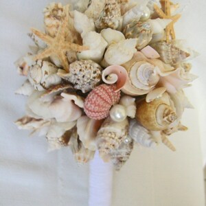 Sea Shell Bouquet, Bridal Bouquet Sea, Bridesmaid Bouquet, Beach ...