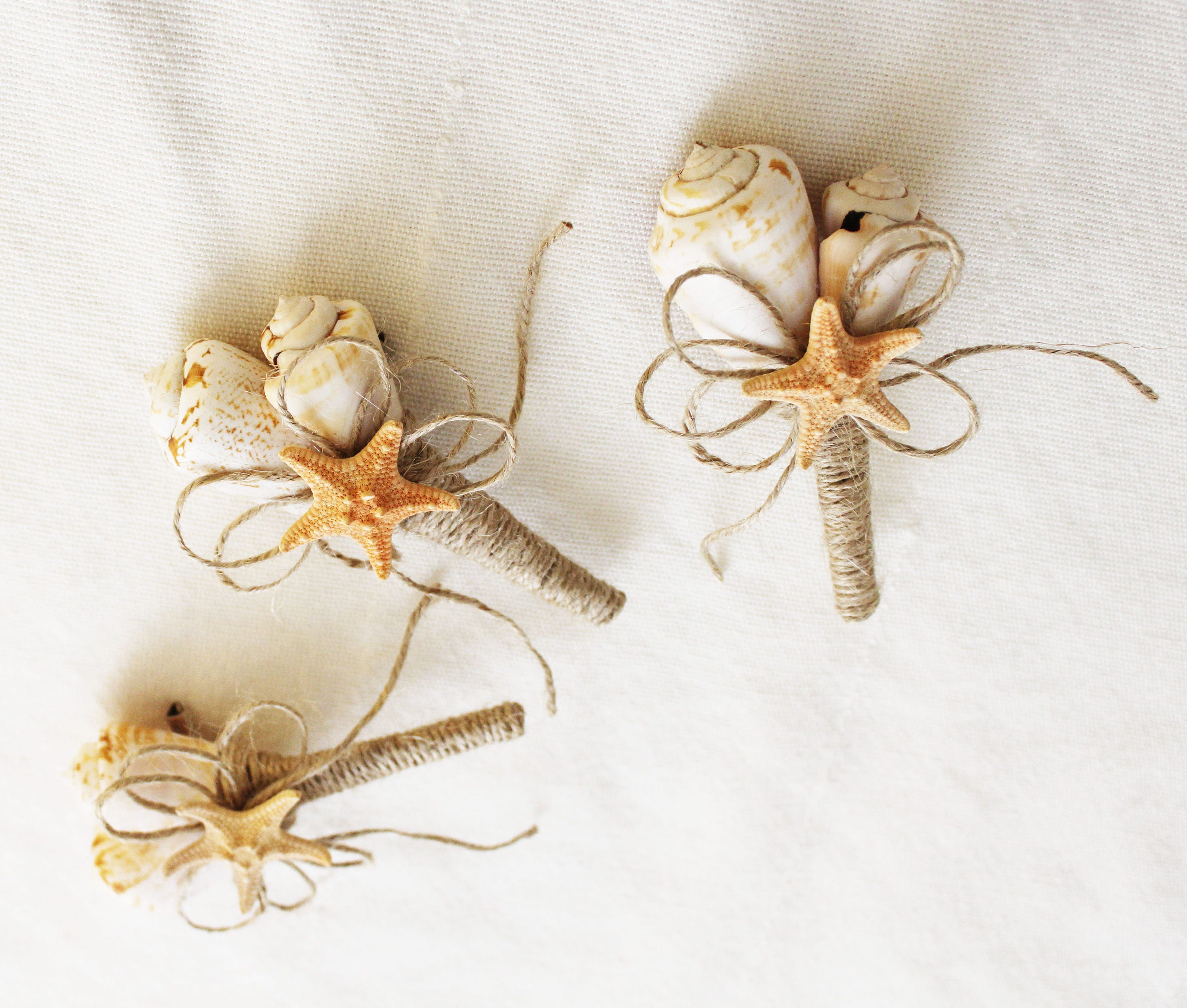 Shell Boutonniere Starfish Wedding Sea Shell Beach Wedding - Etsy