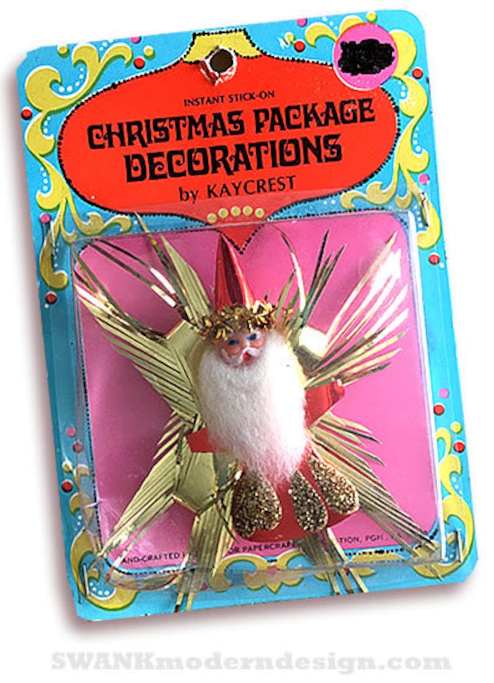 Vintage 1960s Mod Santa Christmas Decoration - Etsy