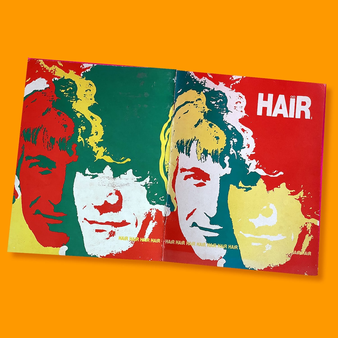 Iconic Original 1969 Hair Broadway Musical 24 Page Psychedelic Mod ...