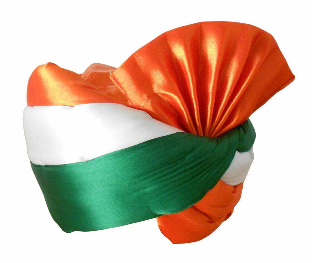 Men Hat Indian Flag Pagri Safa Handmade Pag Multi-color - Etsy