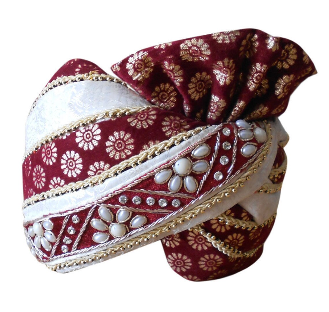 Men Turban Designer Indian Wedding Hat Traditional Royal | Etsy