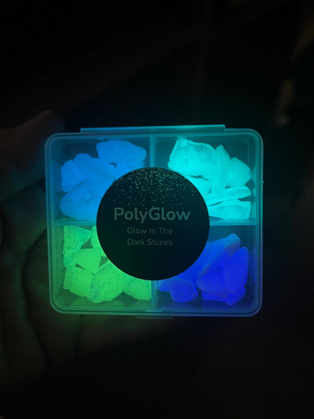 Polyglow Glow in the Dark Stones 40 Gram Sample Pack - Etsy
