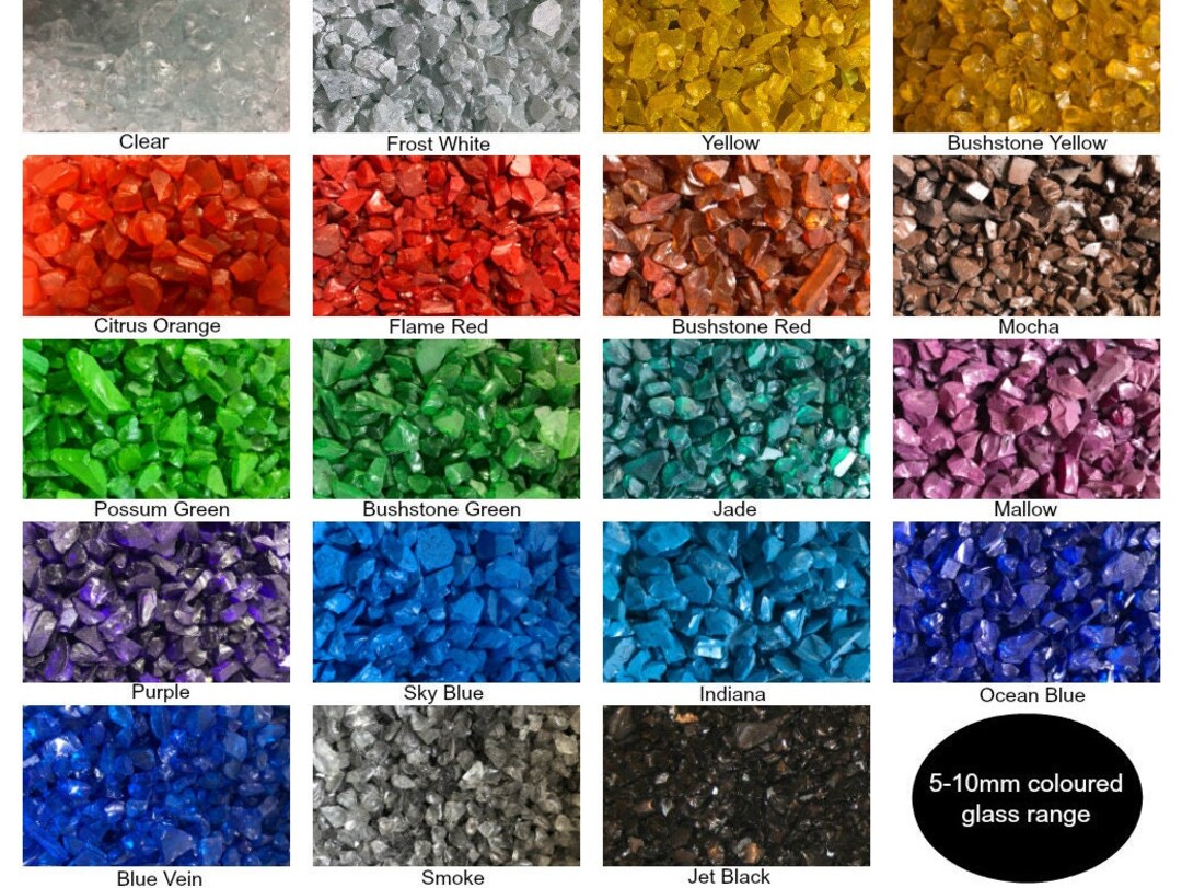 Mosaic Craft Glass Pieces 100 Grams - Etsy Australia