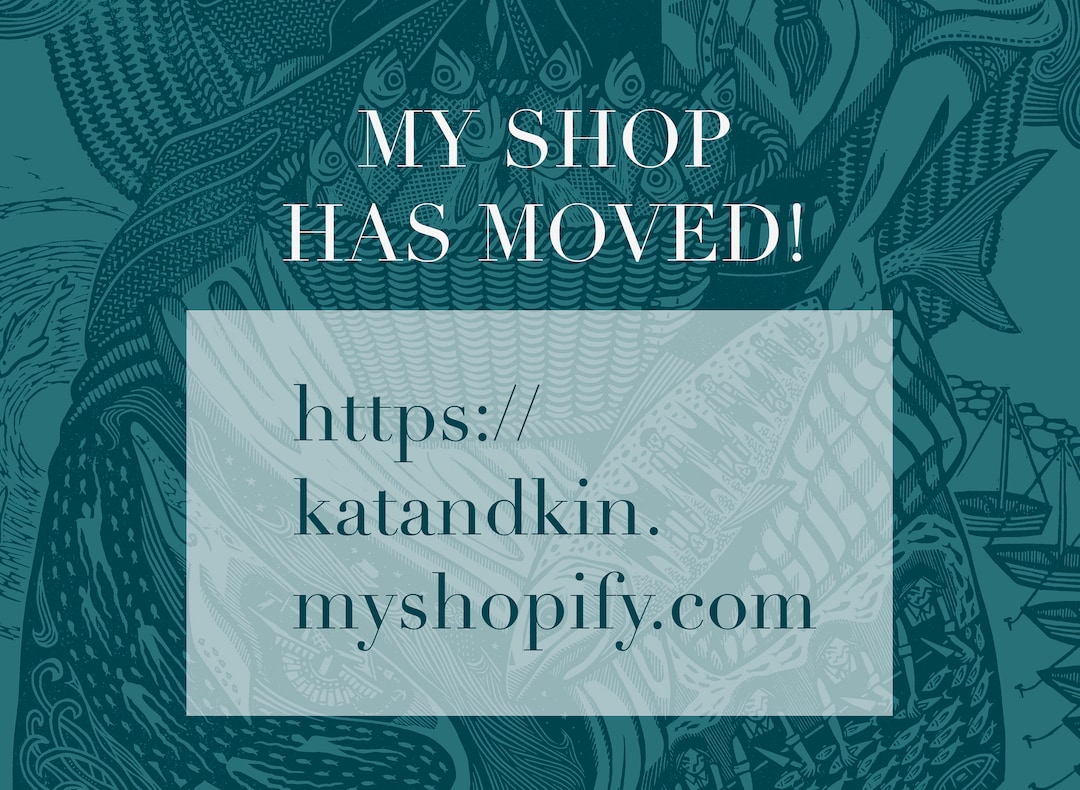 Kat & Kin Linocut Art Prints by Kat Flint / Flintkat Has MOVED - Etsy