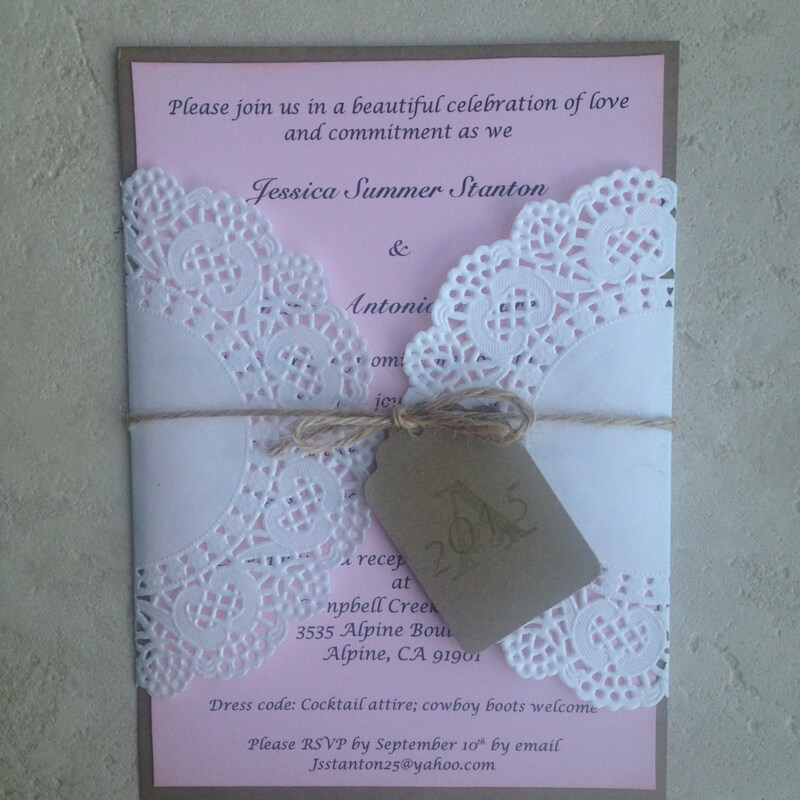 Doily Invitations - Etsy