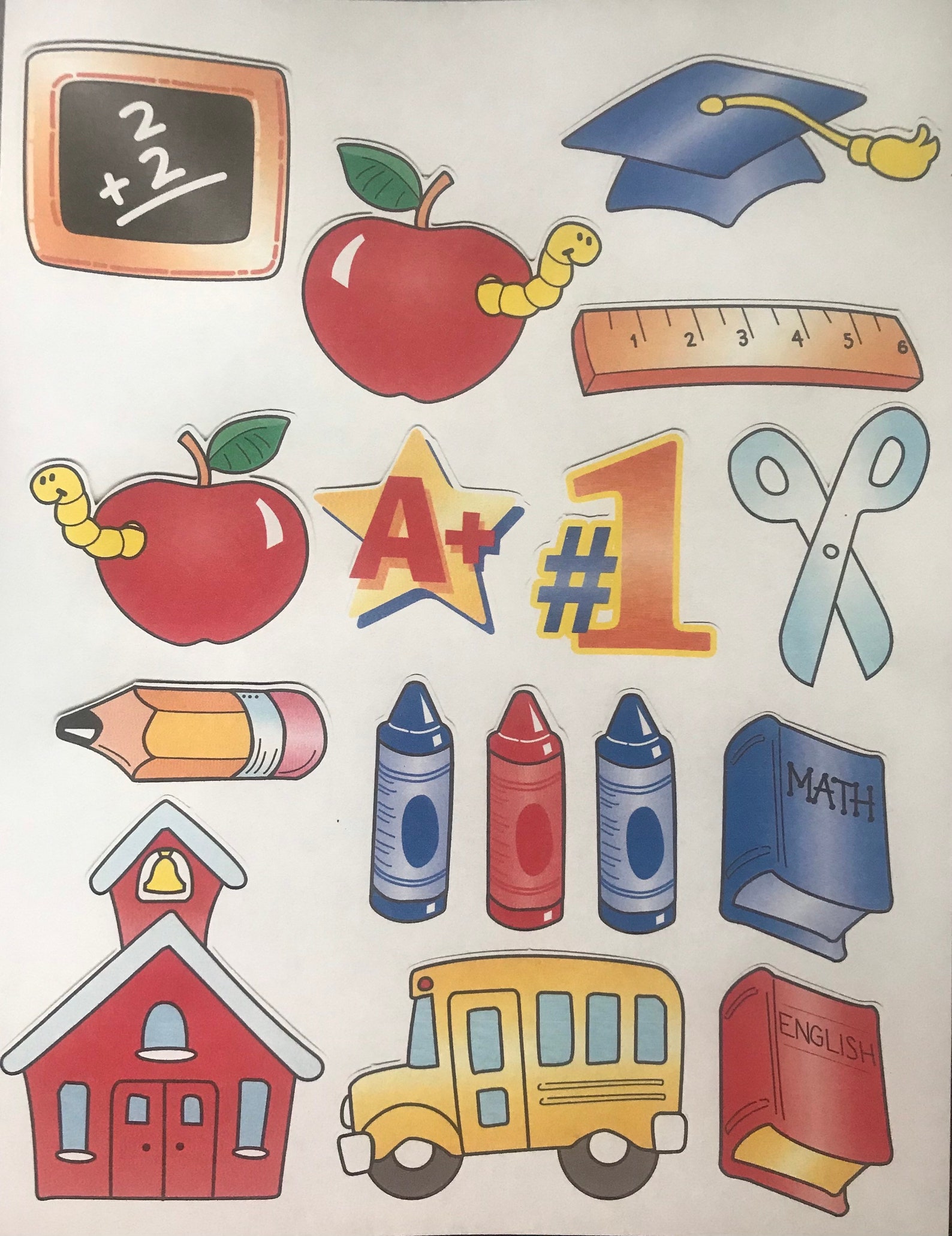 8.5x11 School Cut Out Die Cuts - Etsy