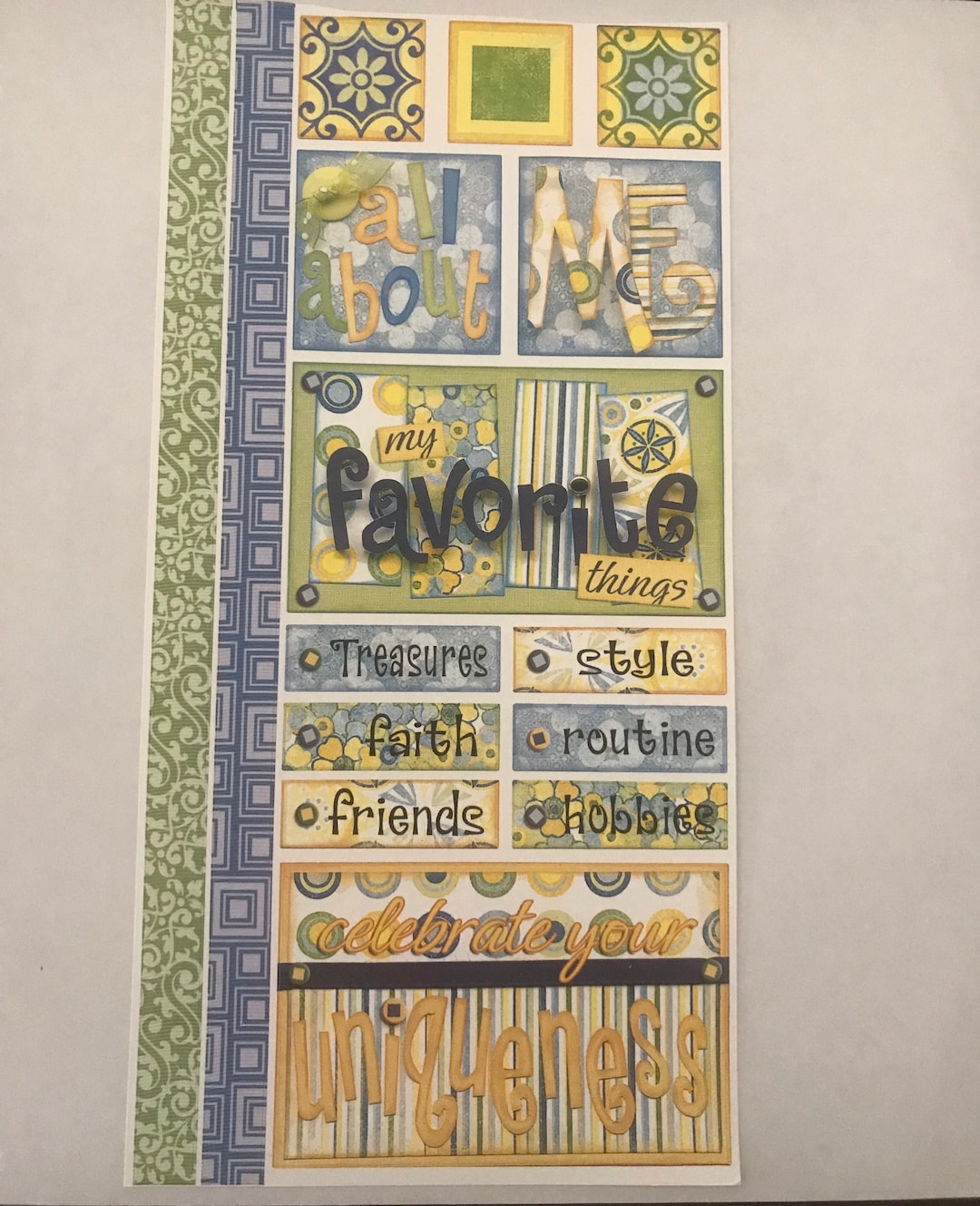 All About Me Stickers - Etsy