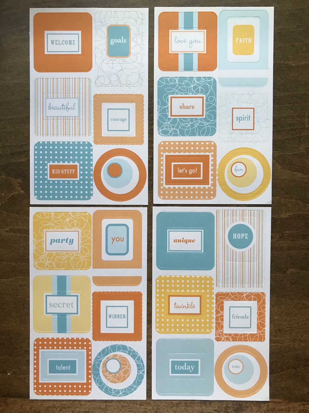 Punch Outs Frames and Phrases - Etsy