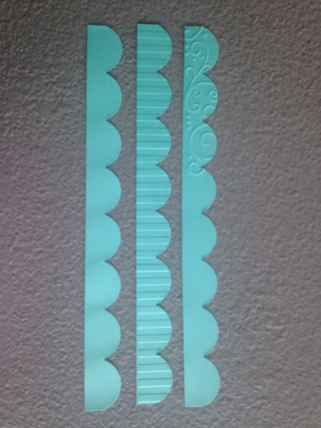 Set of 3 Detailed Scalloped Border Strips - Etsy