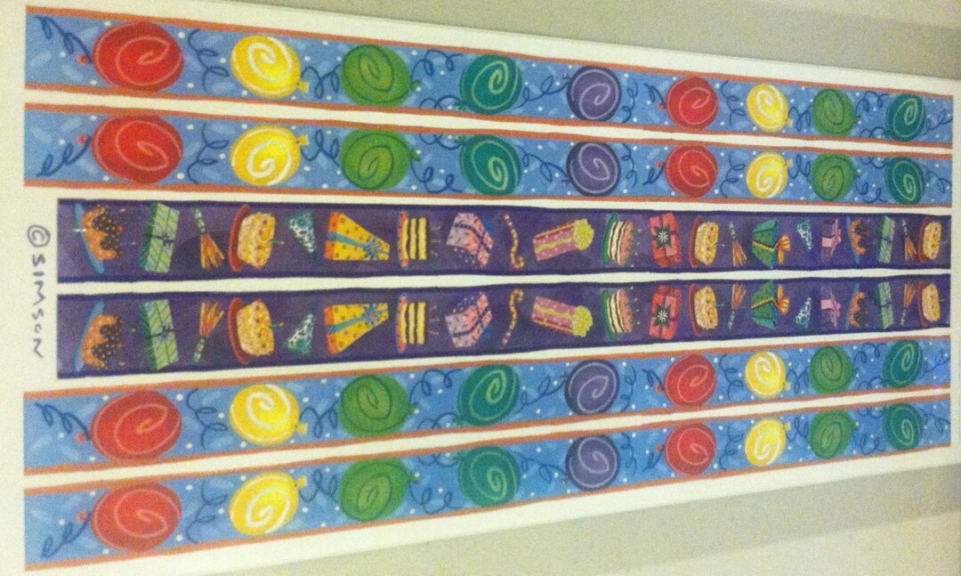 Colorbok Party Time Border Stickers - Etsy