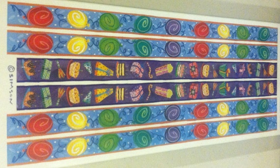 Colorbok Party Time Border Stickers - Etsy