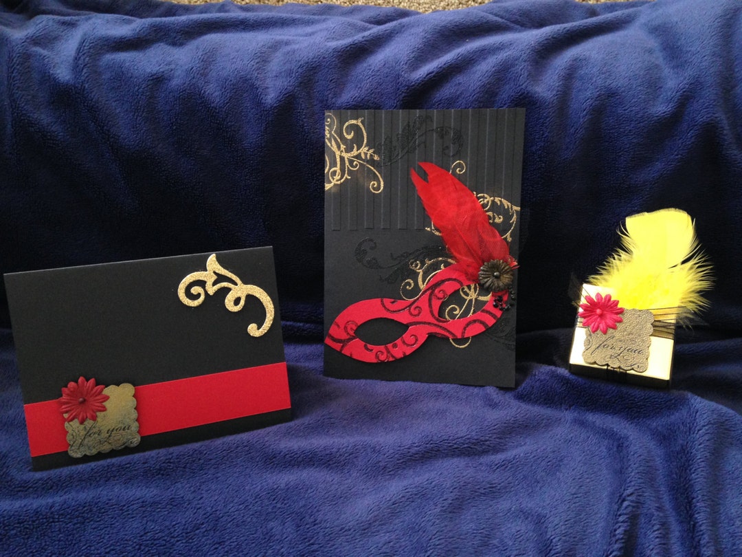 Masquerade Invitations Set - Etsy