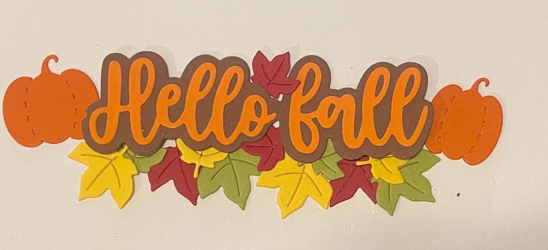 Hello Fall Die Cuts - Etsy