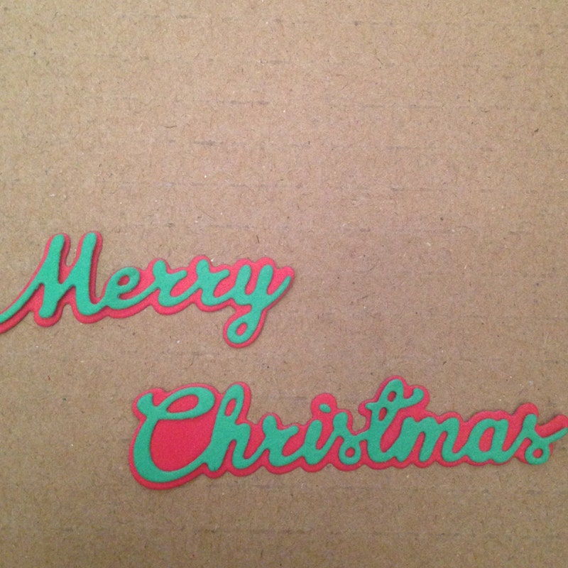 Christmas Word Die - Etsy