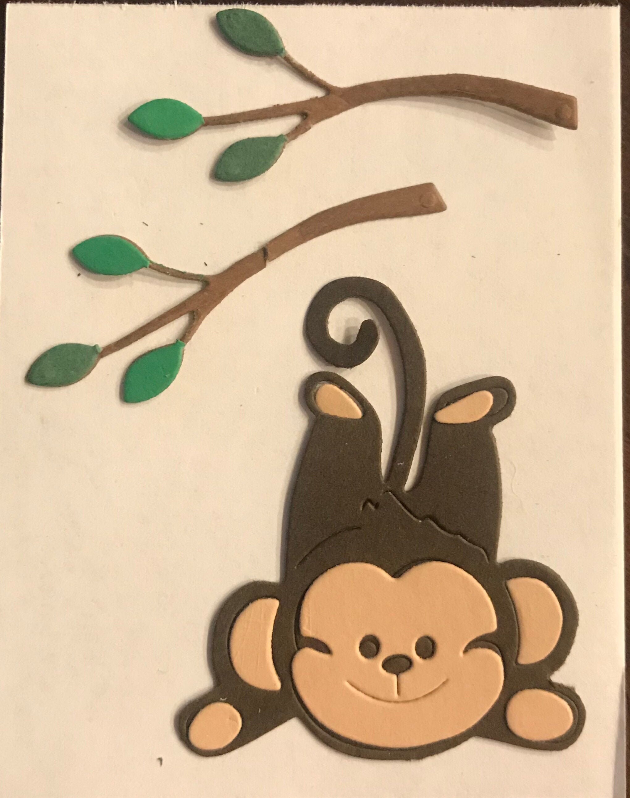 Printable Hanging Monkey Template