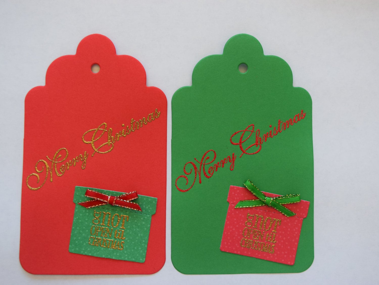 Large Holiday Gift Tags Set of 10 - Etsy