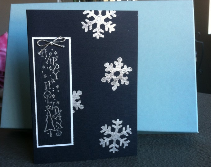 Snowflake Holiday Card - Etsy