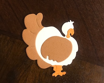 Turkey Die Cuts 20 Pcs Paper Shapes Cardstock Cutouts - Etsy