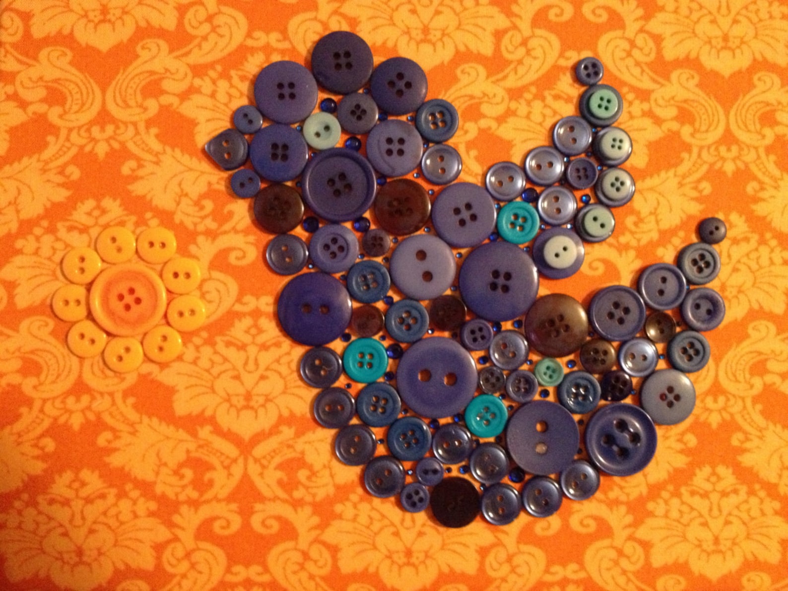 Button Bird Art - Etsy